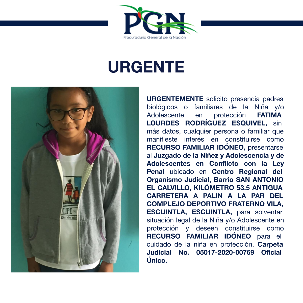 FATIMA LOURDES RODRÍGUEZ ESQUIVEL - Procuraduría General de la Nación PGN