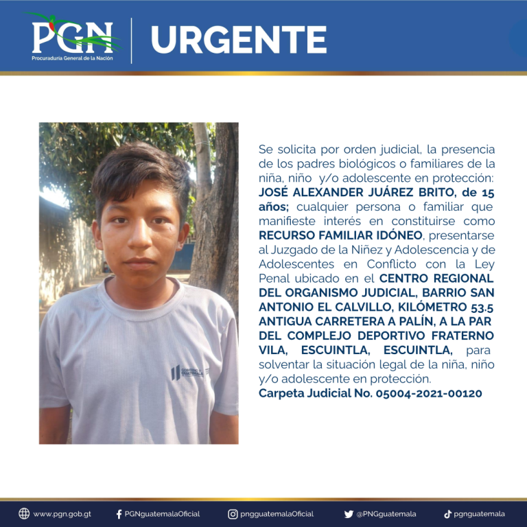 JOSÉ ALEXANDER JUÁREZ BRITO - Procuraduría General de la Nación PGN