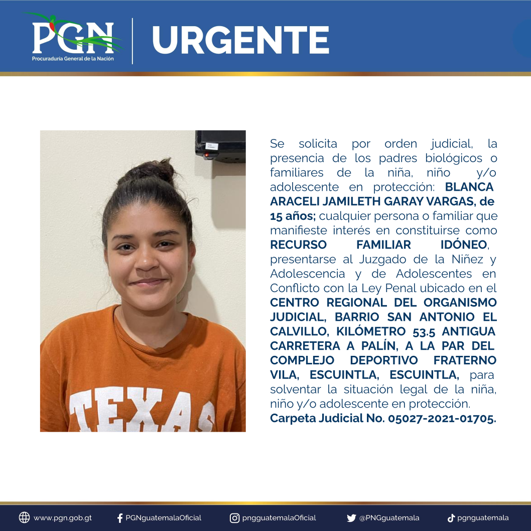 BLANCA ARACELI JAMILETH GARAY VARGAS - Procuraduría General de la Nación PGN