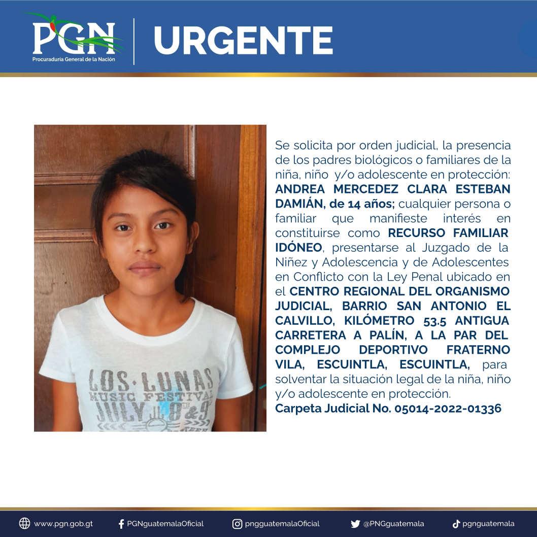 ANDREA MERCEDEZ CLARA ESTEBAN DAMIÁN - Procuraduría General de la ...