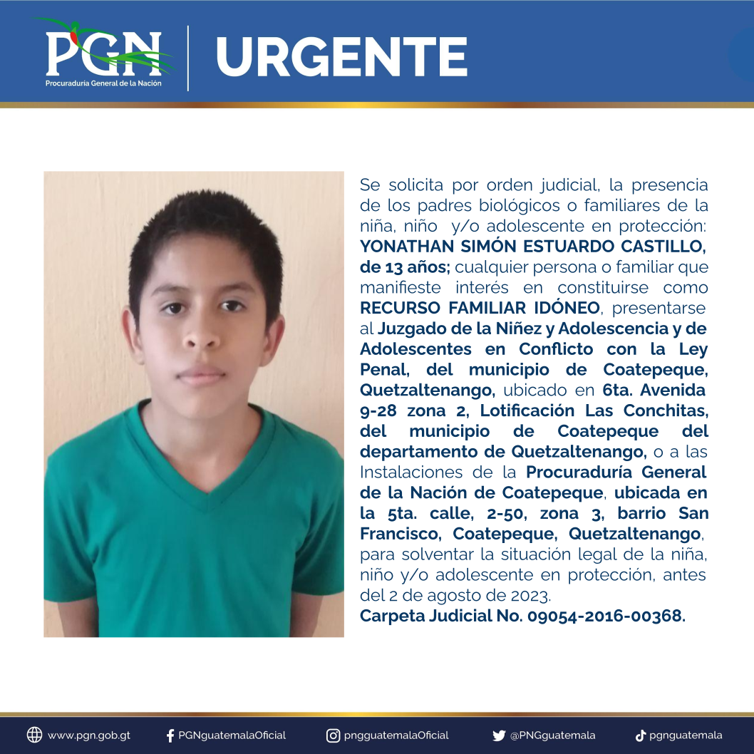 YONATHAN SIMÓN ESTUARDO CASTILLO - Procuraduría General de la Nación PGN