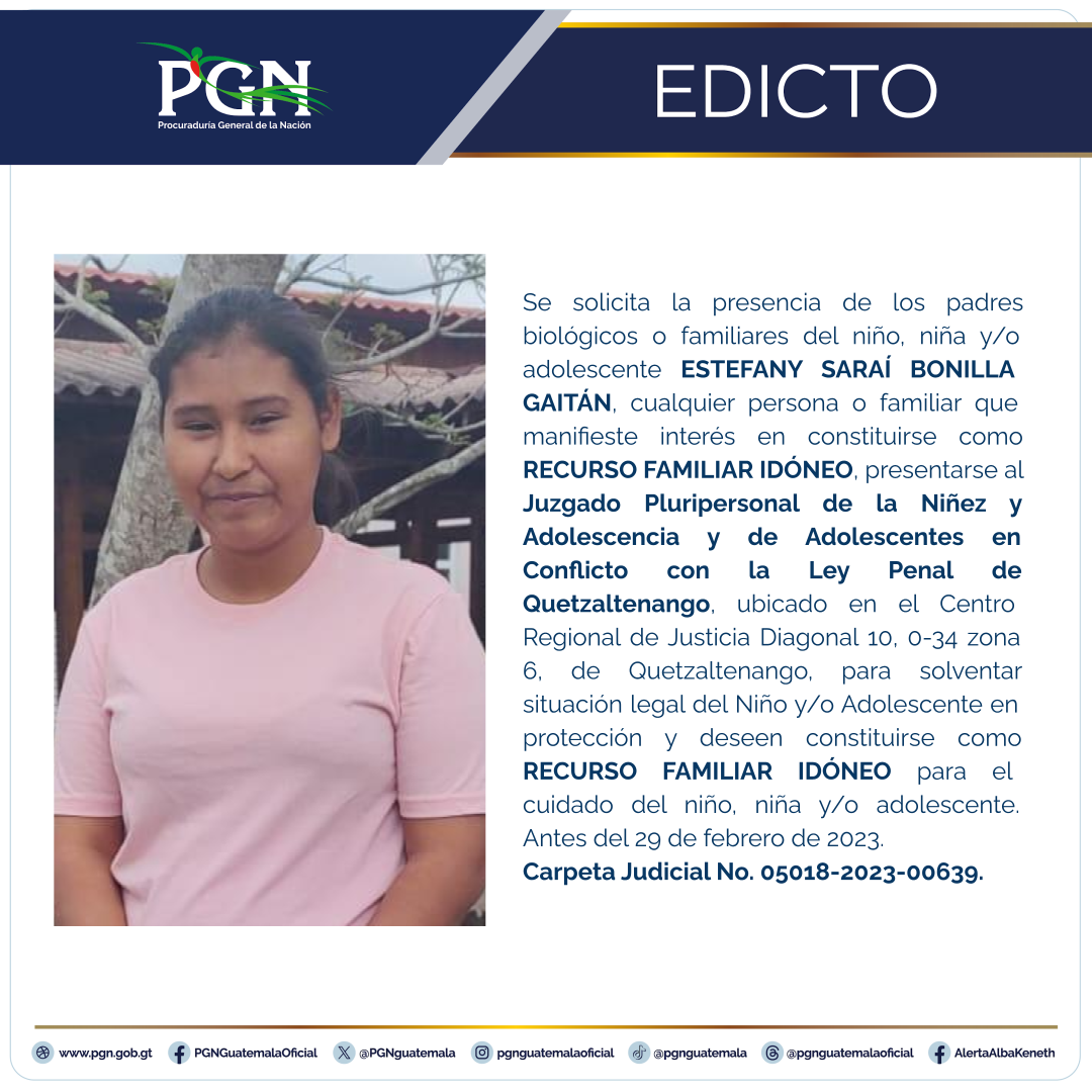 ESTEFANY SARAÍ BONILLA GAITÁN - Procuraduría General de la Nación PGN