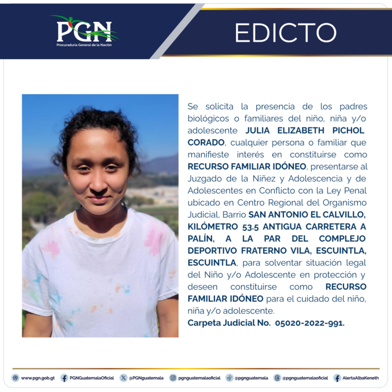 JULIA ELIZABETH PICHOL CORADO - Procuraduría General de la Nación PGN