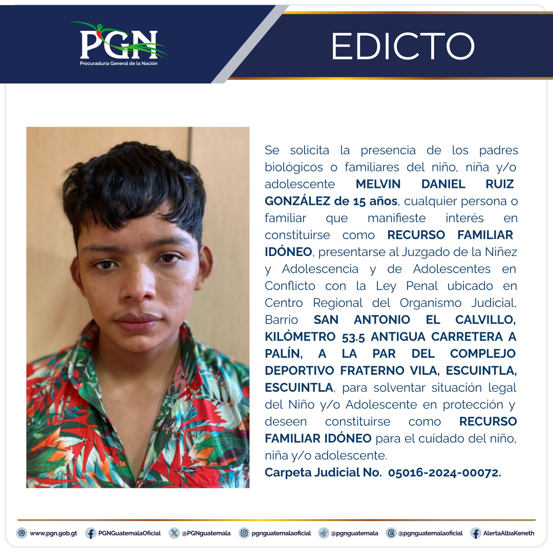 MELVIN DANIEL RUIZ GONZÁLEZ - Procuraduría General de la Nación PGN