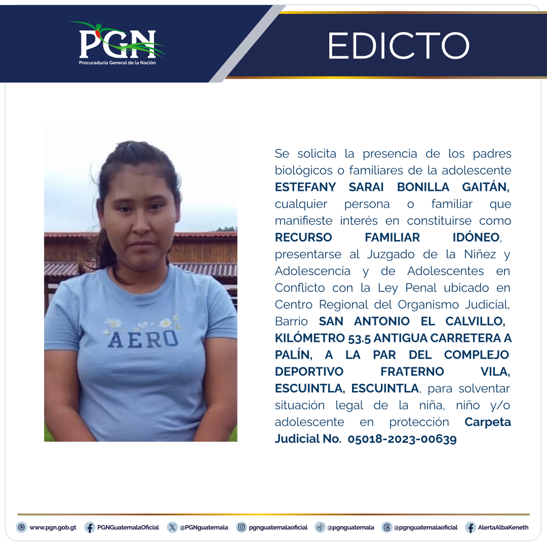 ESTEFANY SARAI BONILLA GAITÁN - Procuraduría General de la Nación PGN
