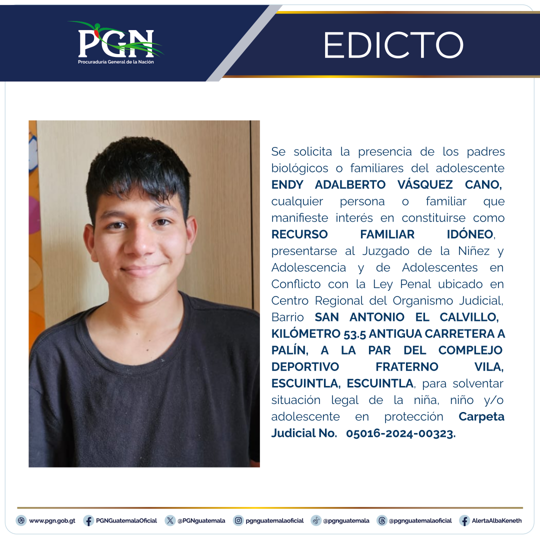 ENDY ADALBERTO VÁSQUEZ CANO - Procuraduría General de la Nación PGN