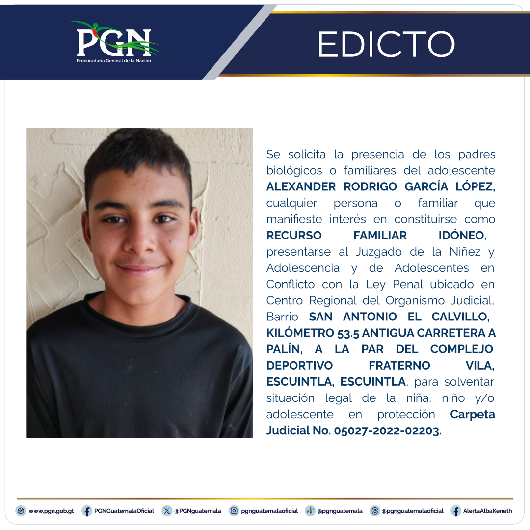 ALEXANDER RODRIGO GARCÍA LÓPEZ - Procuraduría General de la Nación PGN