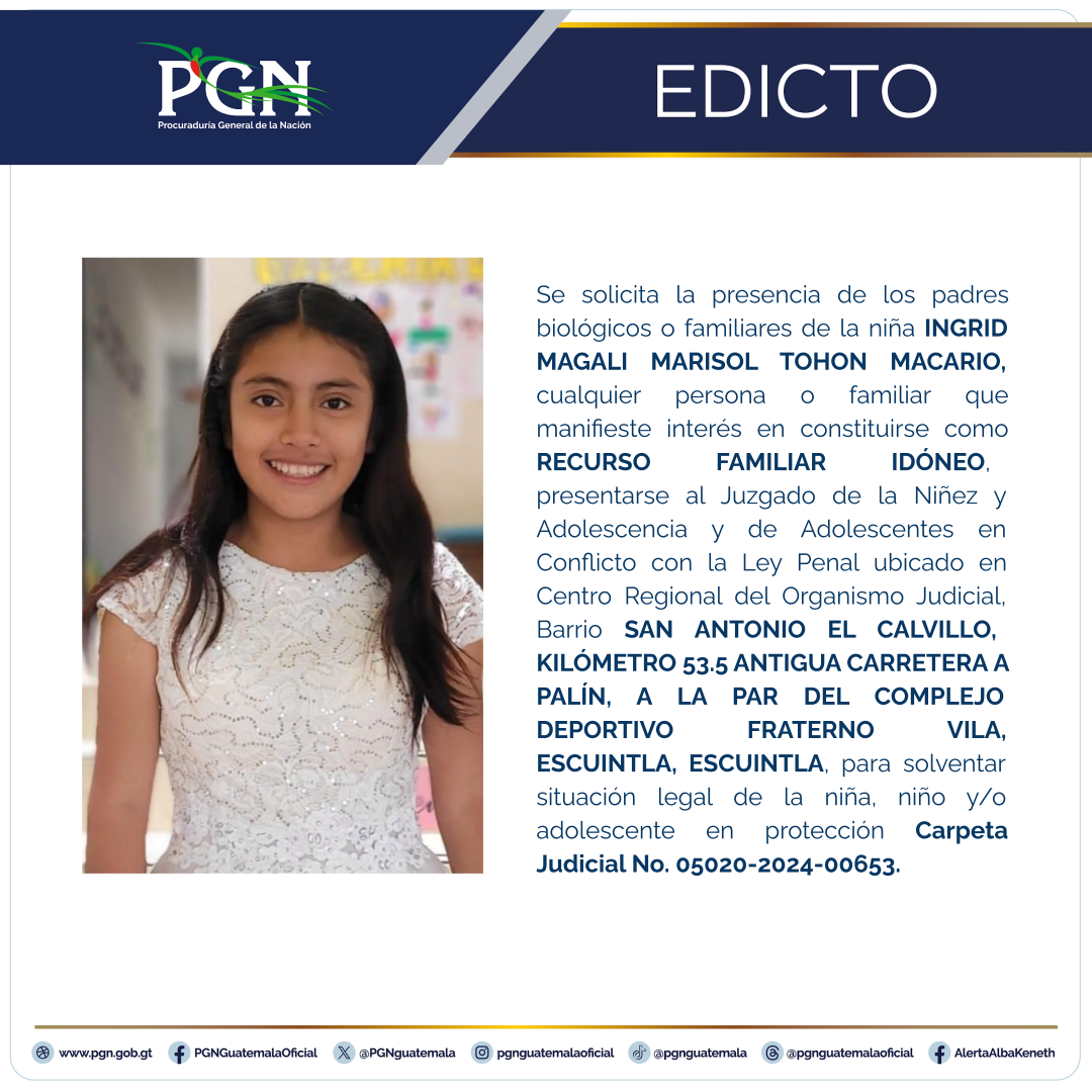 INGRID MAGALI MARISOL TOHON MACARIO - Procuraduría General de la Nación PGN