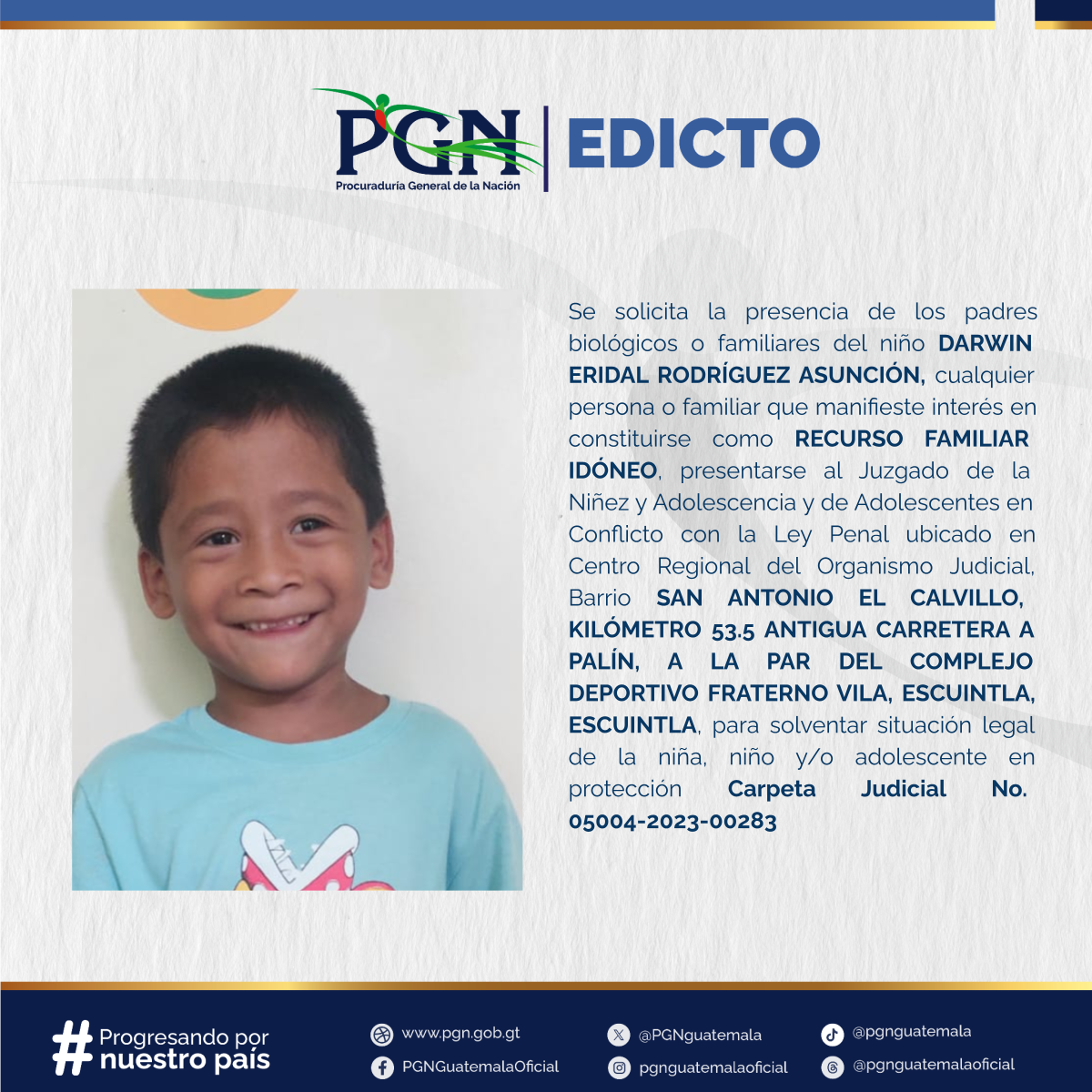 DARWIN ERIDAL RODRÍGUEZ ASUNCIÓN - Procuraduría General de la Nación PGN