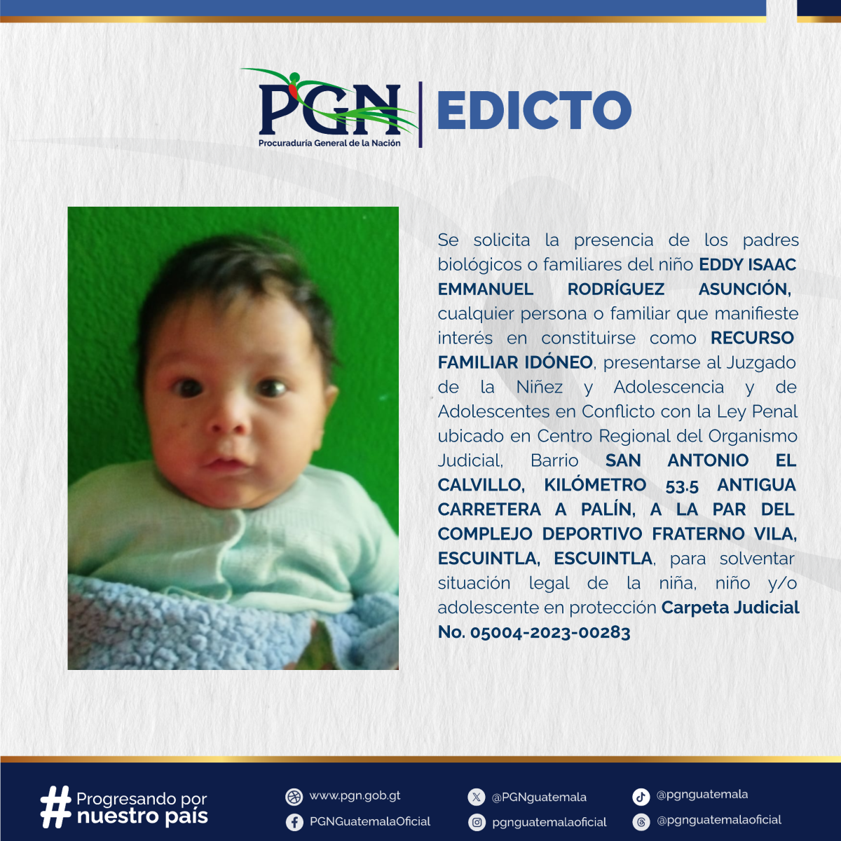 EDDY ISAAC EMMANUEL RODRÍGUEZ ASUNCIÓN - Procuraduría General de la ...