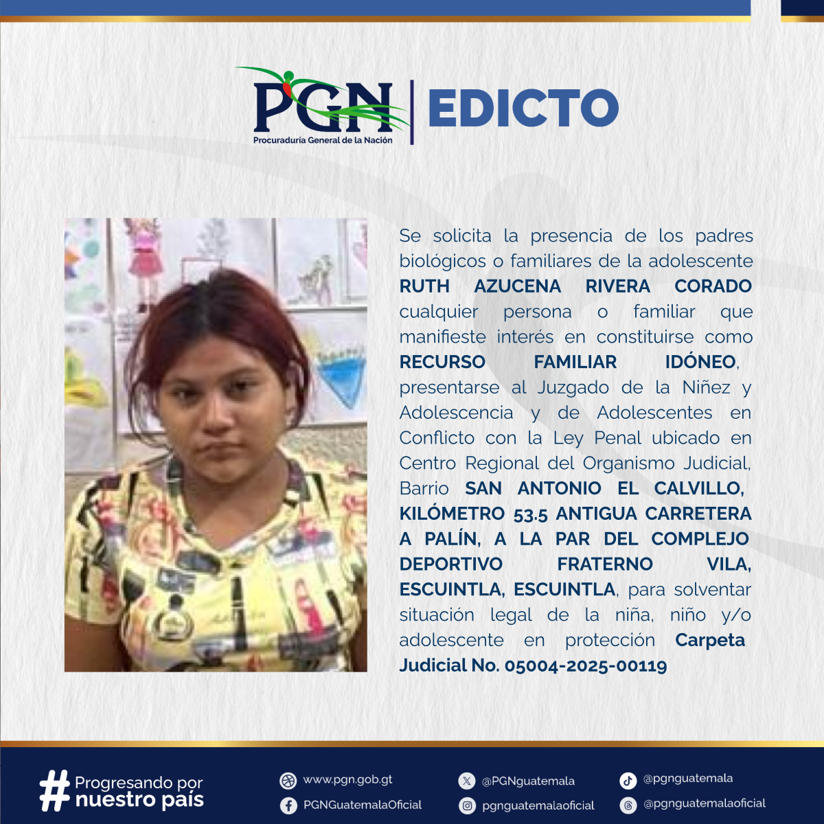RUTH AZUCENA RIVERA CORADO - Procuraduría General de la Nación PGN