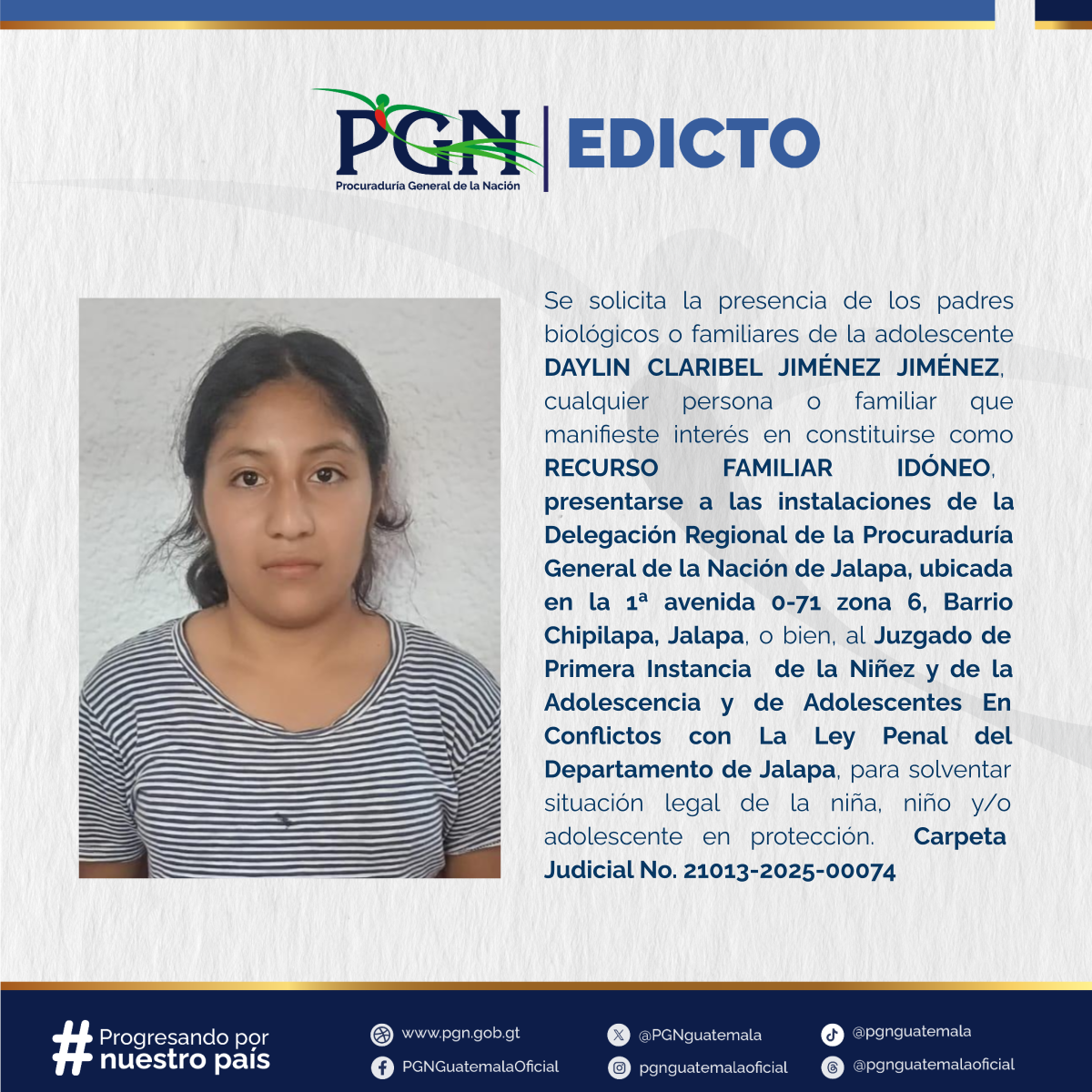 DAYLIN CLARIBEL JIMÉNEZ JIMÉNEZ - Procuraduría General de la Nación PGN