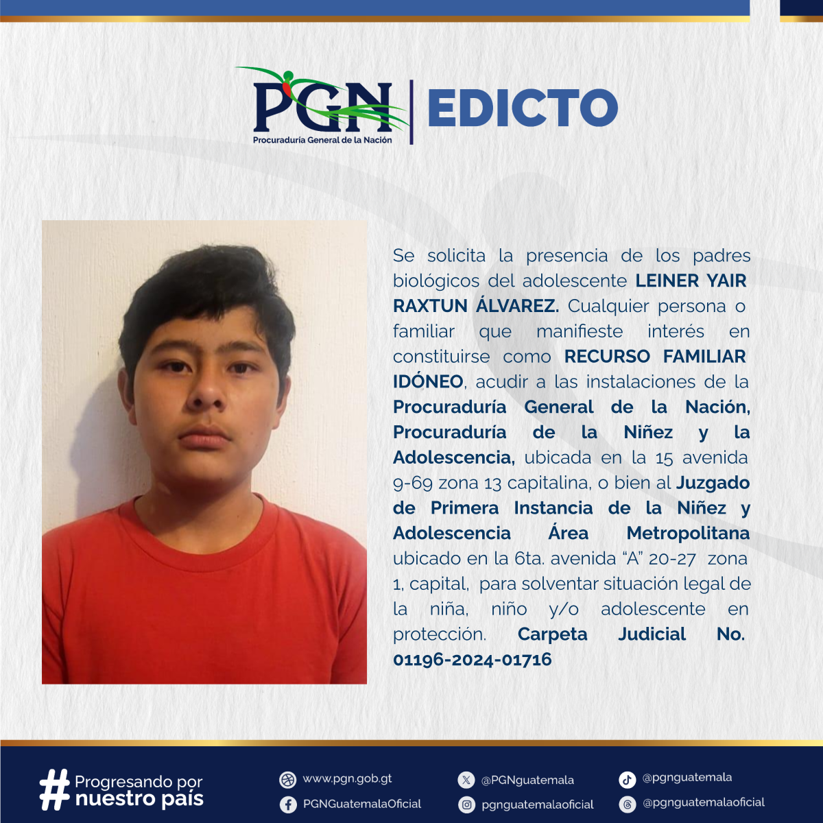 LEINER YAIR RAXTUN ÁLVAREZ - Procuraduría General de la Nación PGN